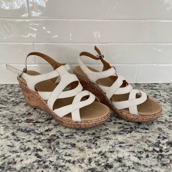 boc | Shoes | Boc Wedge White Heels Size 7 | Poshmark